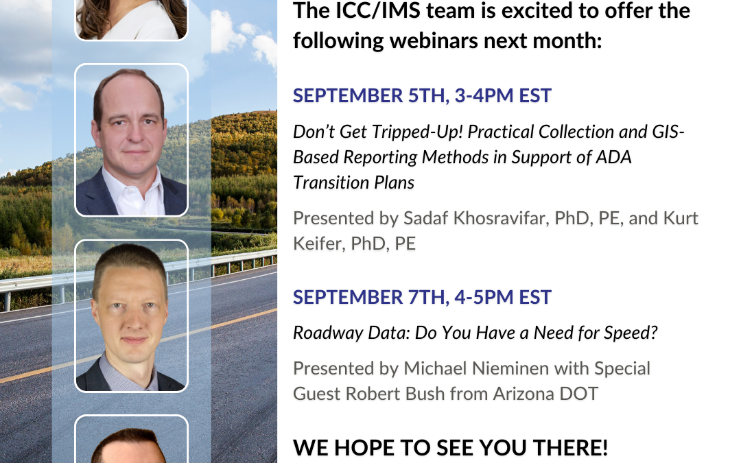 Save the Date | September Webinars! - ICC-IMS